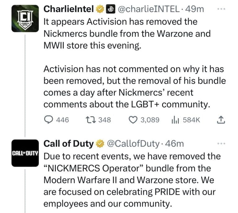 Call of Duty Removes FaZe Clan's NICKMERCS Skin from Game Over Anti ...