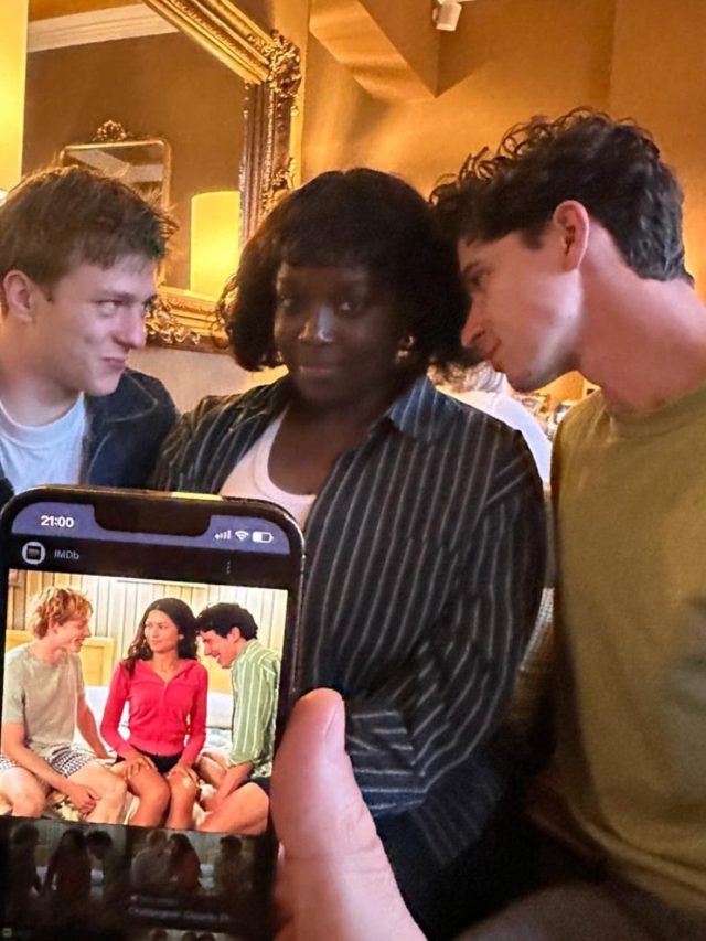 Ruaridh Mollica, Lolly Adefope, and Isaac Cole Powell Recreate Scene ...
