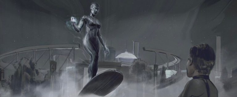 Julia Garner’s Silver Surfer Design Revealed in The Fantastic Four: First Steps Concept Art