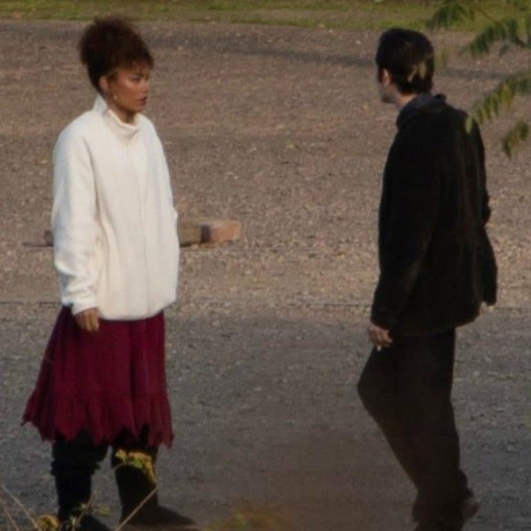 Whitney Peak and Scot Greenan Spotted on Hunger Games: Sunrise on the ...