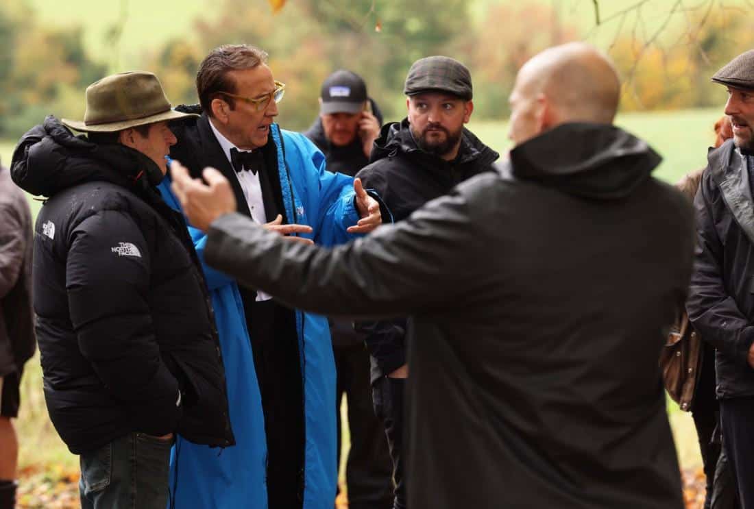 First Look at Nicolas Cage on the Set of Simon West’s WWII Espionage ...