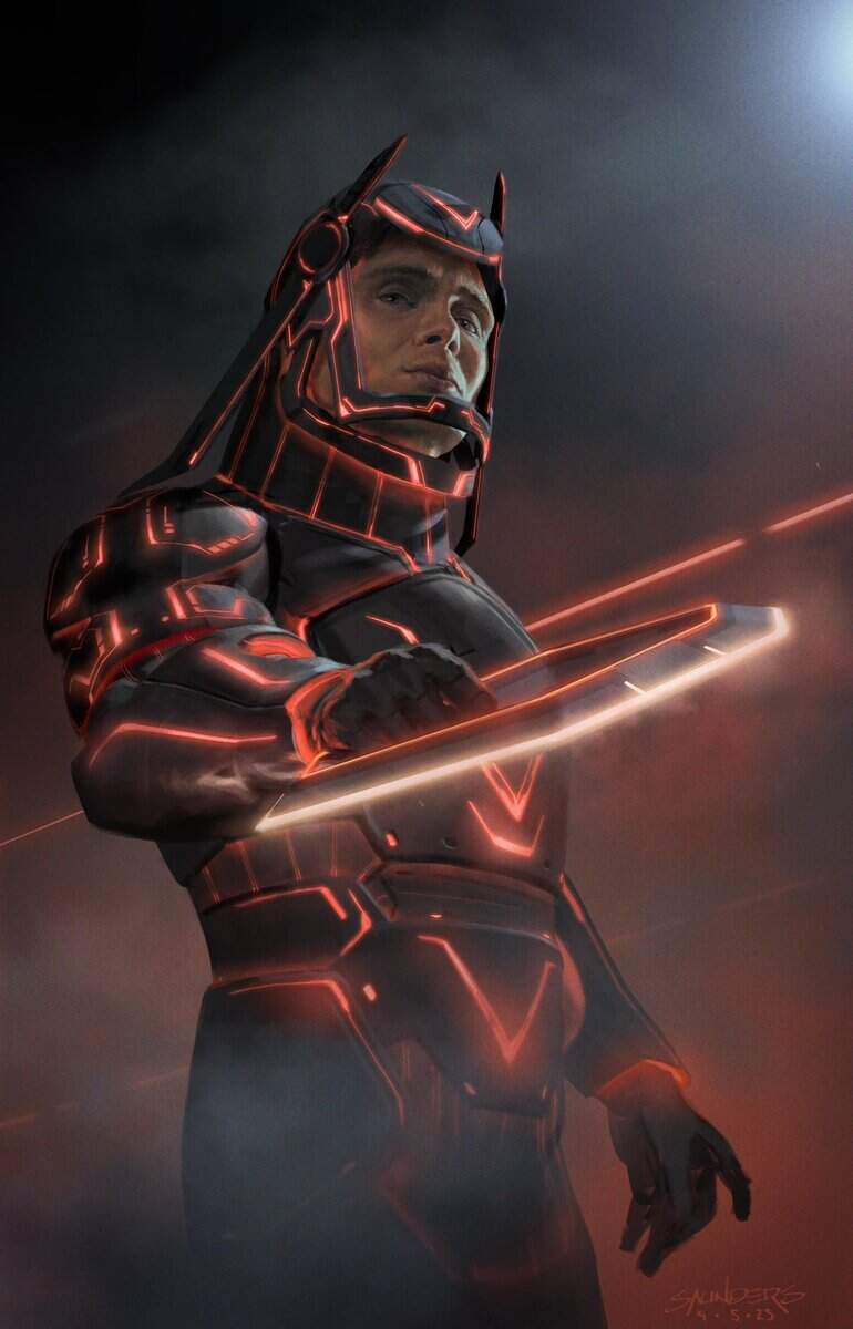 Early Concept Art of Cillian Murphy’s Ed Dillinger Jr. as Sark in Tron ...